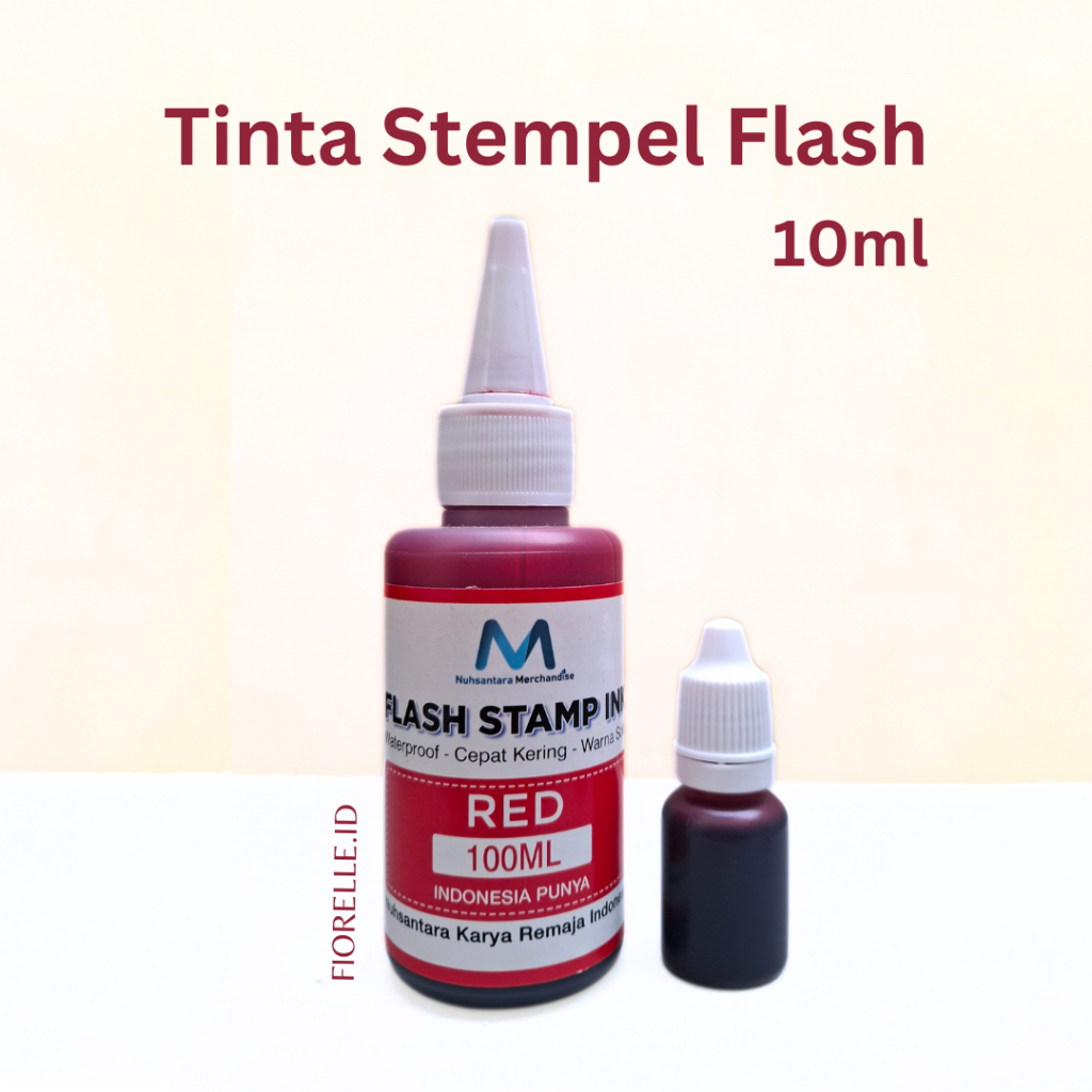 Jual Tinta Refill Stempel Flash - 10mL (MERAH) | Shopee Indonesia
