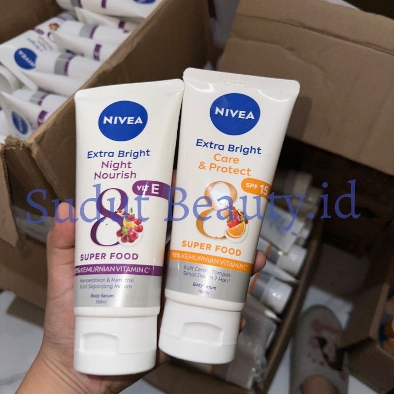 Jual NIVEA Body Serum Night Nourish+Care Protect 180ML [BUNDLING] NEW ...