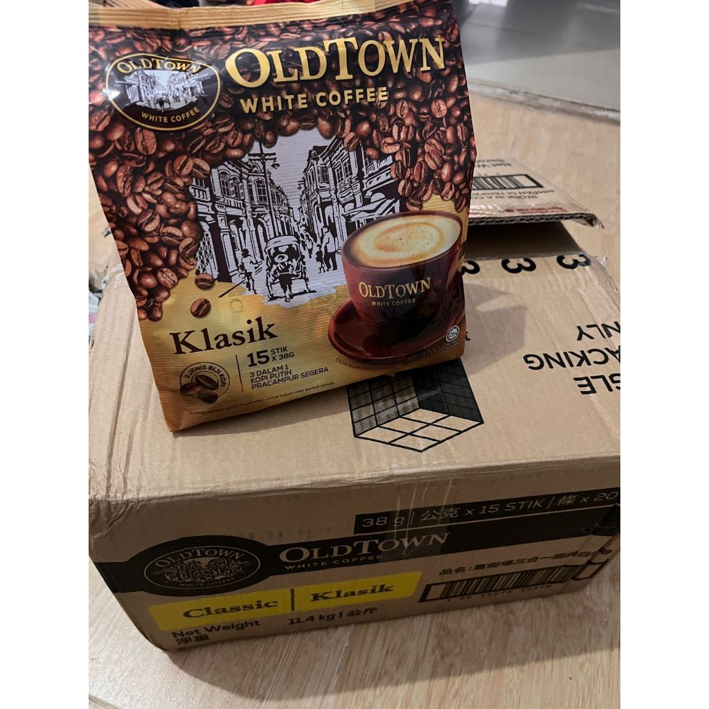 Jual Old Town / OLDTOWN White Coffee 3in1 Classic Malaysia (38g x 15 Sachets) | Shopee Indonesia