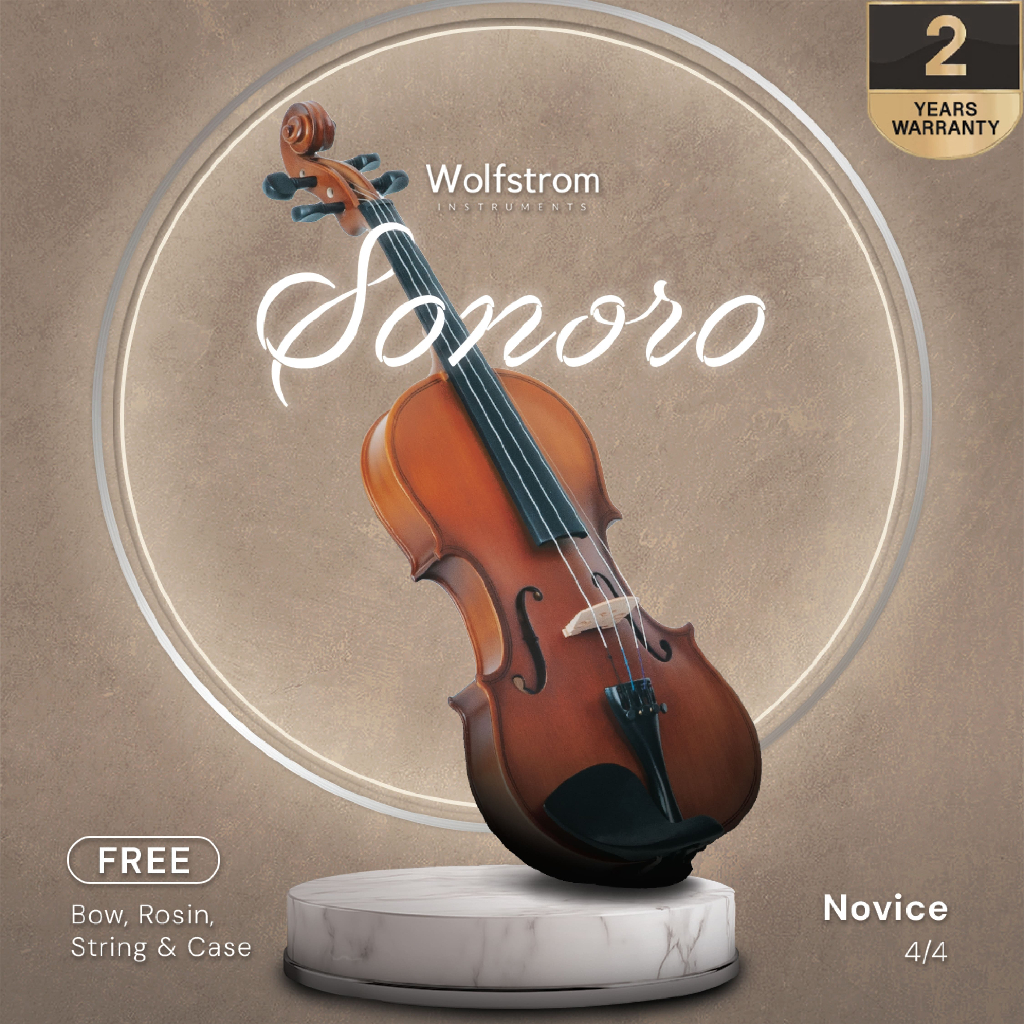 Jual Wolfstrom Sonoro - Biola Violin Klasik Full Set Ukuran 4/4 ...