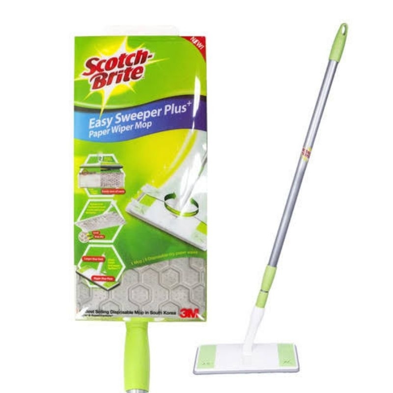 Jual 3M pel Scotch Brite Easy sweeper plus set | Shopee Indonesia