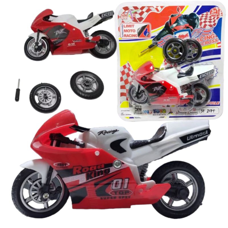 Jual Mainan Motor Balap Racing Motorcycle Bisa di Rakit | Shopee Indonesia
