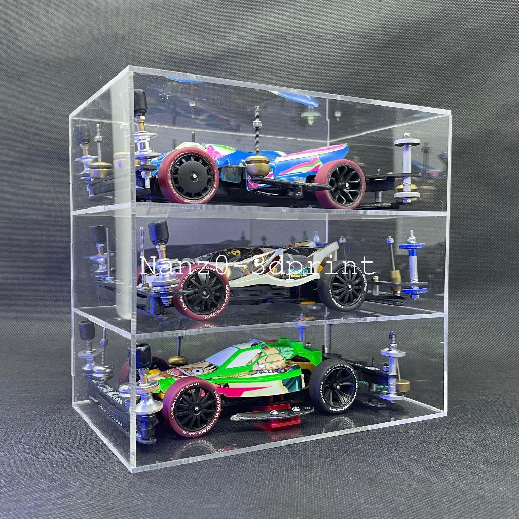 Jual Rak Akrilik Mobil Tamiya Mini 4WD Wadah Display Kotak Aksesoris ...