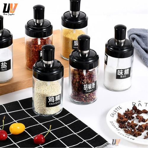 Jual botol bumbu kaca tebal 250ml/ botol bumbu untuk dapur sudah ada ...