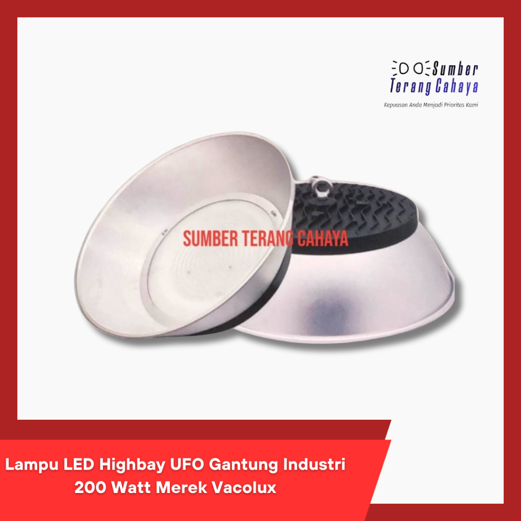 Jual Lampu LED Highbay UFO Gantung Industri 200 Watt Merek Vacolux ...