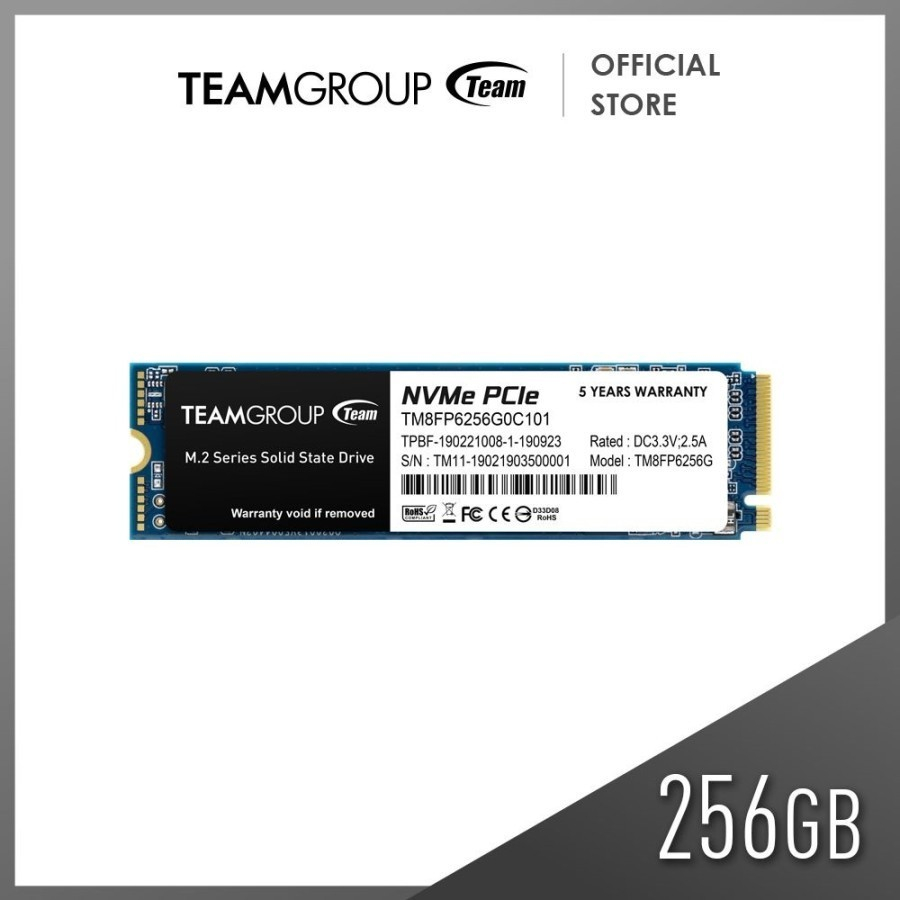 Jual TEAMGROUP M.2 2280 PCI-e 3.0 x4 with NVMe MP33 SSD [256 GB ...