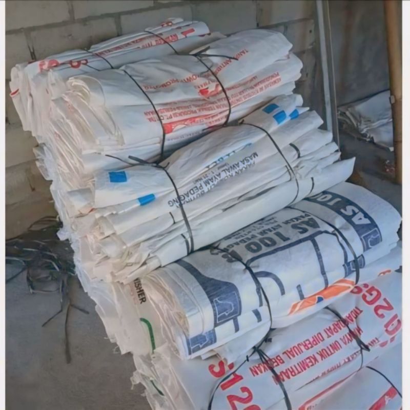 Jual karung 50 kg bekas sekali pakai 20 lembar karung rongsok jumbo ...