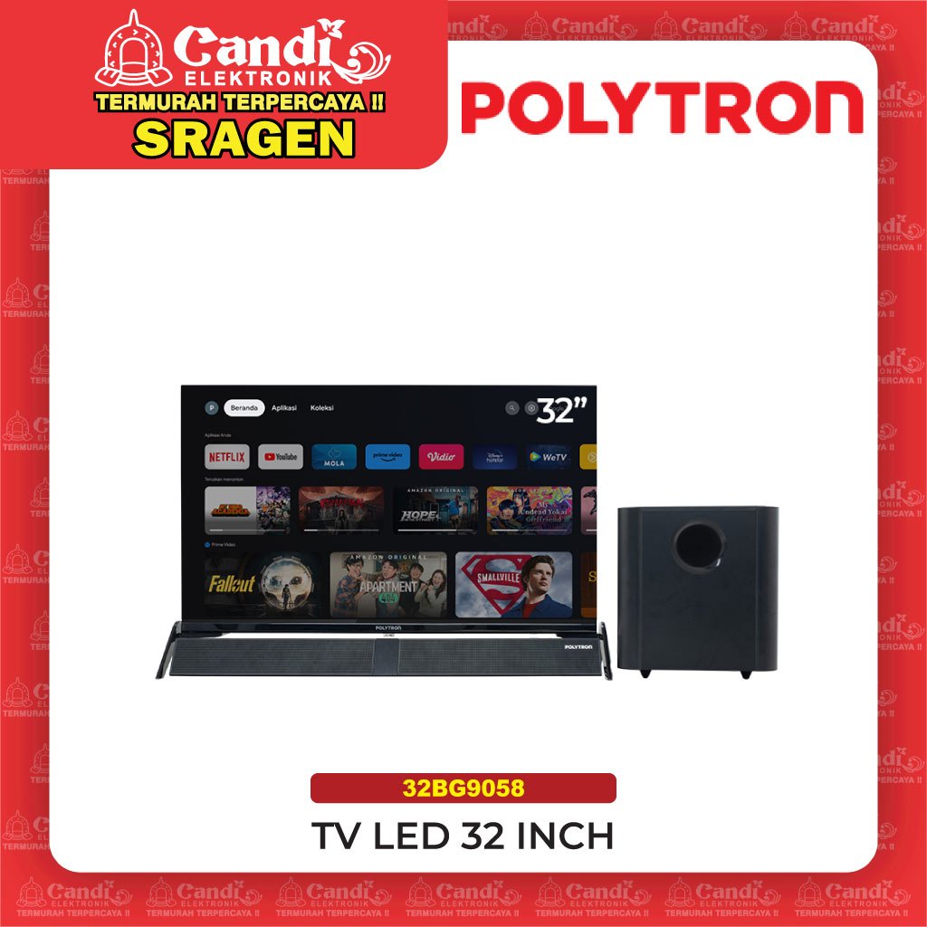 Jual POLYTRON Smart Cinemax Google TV 32 inch - 32BG9058 | Shopee Indonesia