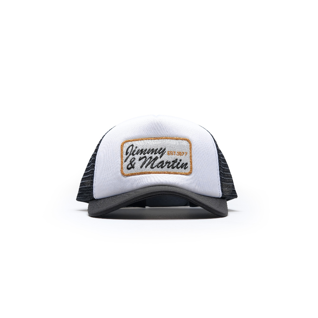 Jual Jimmy and Martin - Trucker Cap Black White - TP042 | Shopee Indonesia