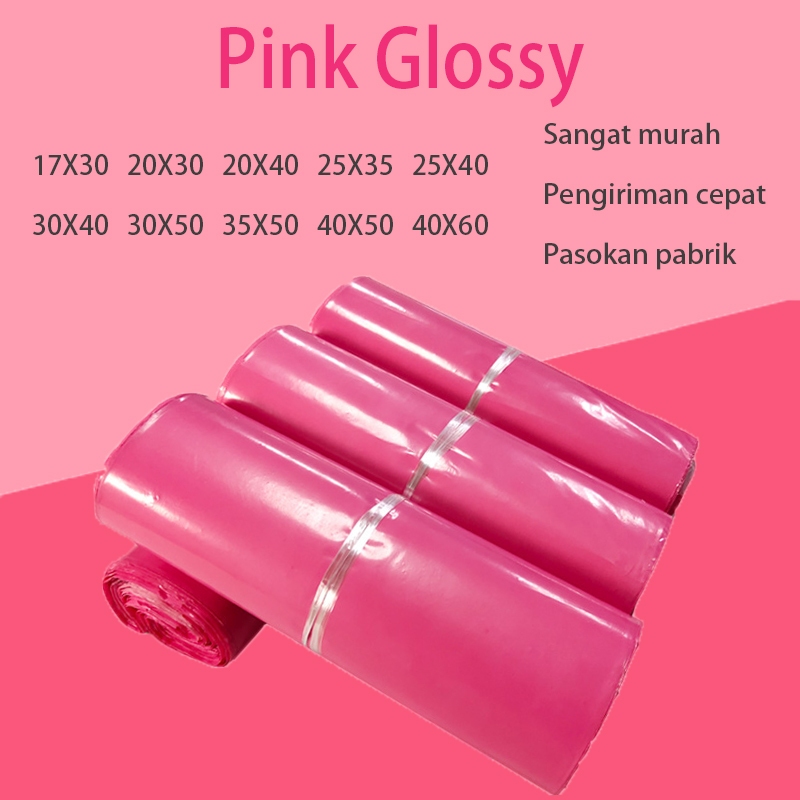 Jual Kemasan plastik berlapis polietilen merah muda multi-ukuran ...