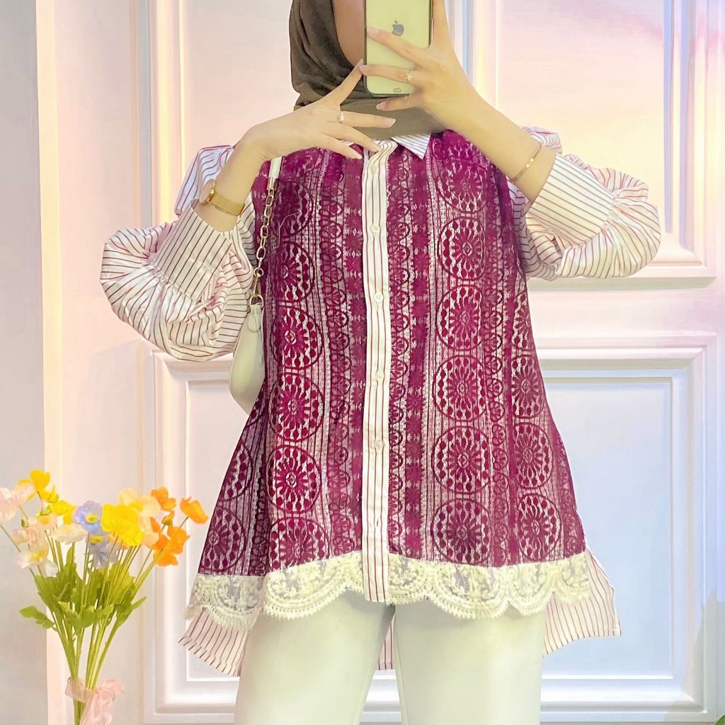 Jual Maydee Lefina Blouse Series Wanita Muslim | Shopee Indonesia