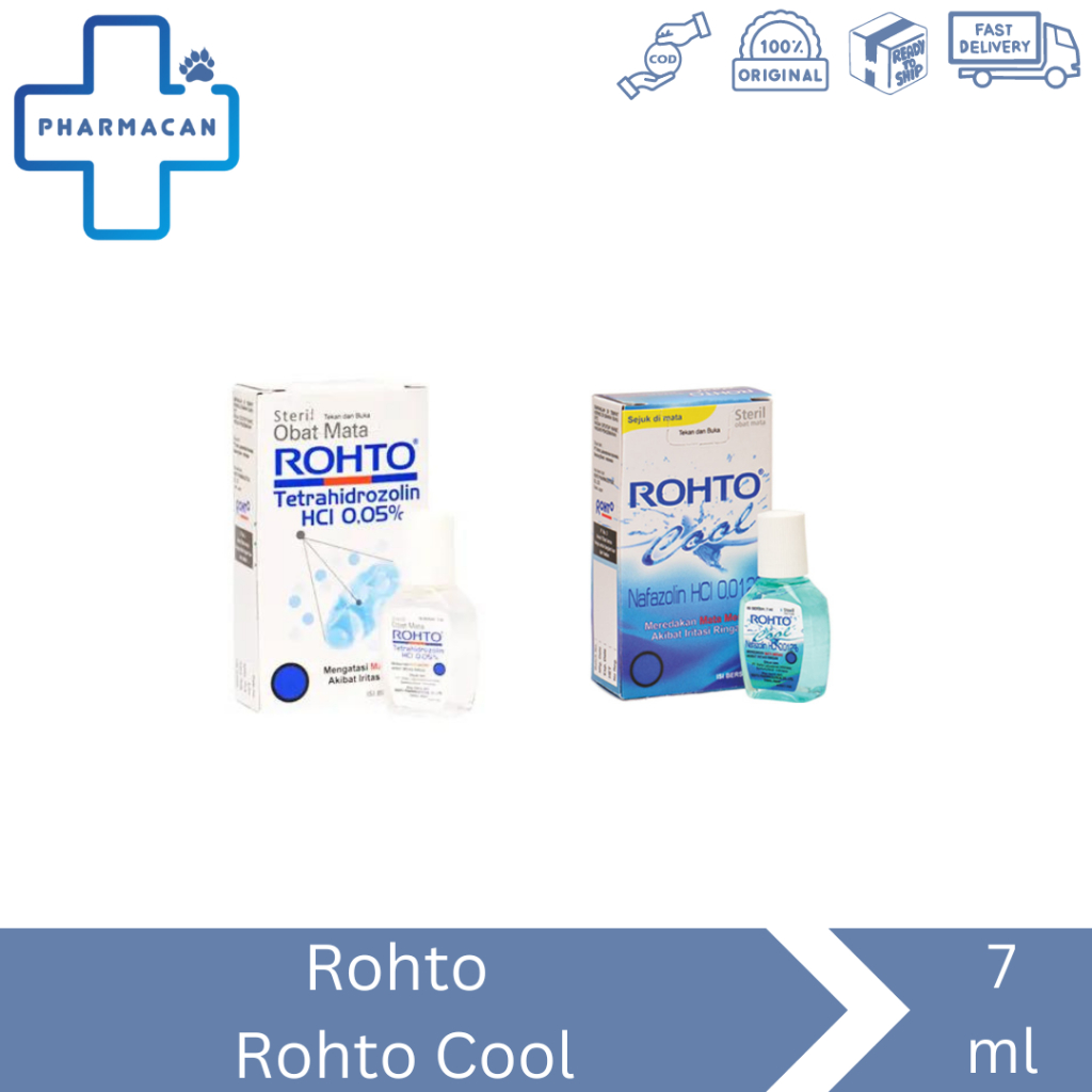 Jual Rohto - Rohto Cool Obat Tetes Mata 7ml | Original | Cool ...