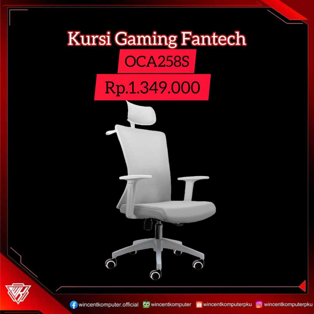 Jual Fantech Ergonomic Office Chair With Adjustable Armrest Fantech ...