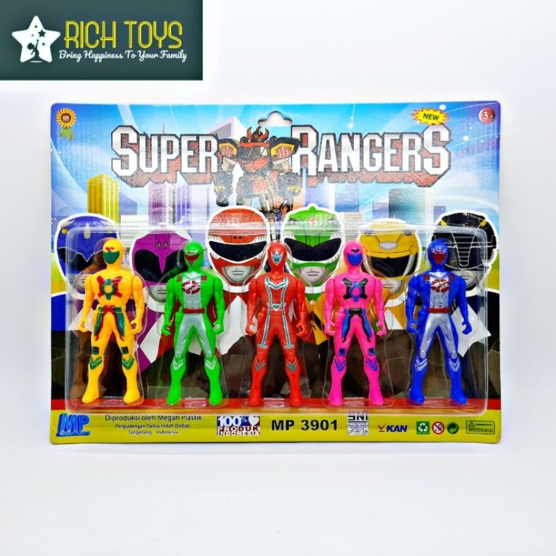 Jual Mainan Robot Power Ranger Super Hero Anak Isi 5 Pcs Plastik ...