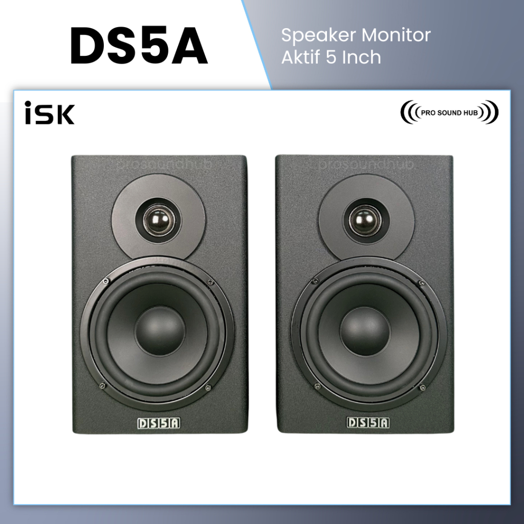 Jual iSK DS5A DS 5 A 5A Dolphin Sound Speaker Monitor 5" 5 Inch Flat ...
