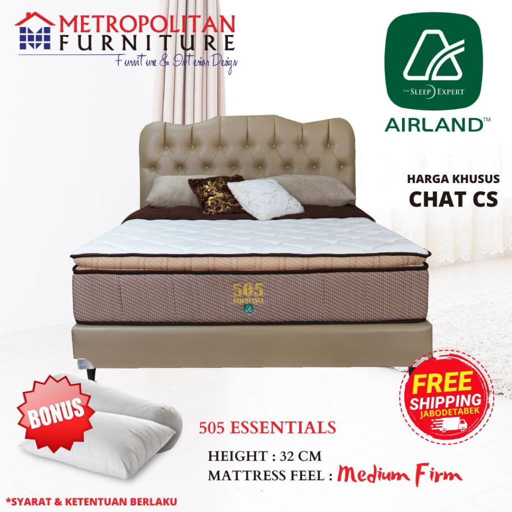 Jual Kasur Springbed Airland 505 Essentials Spring bed matras | Shopee ...