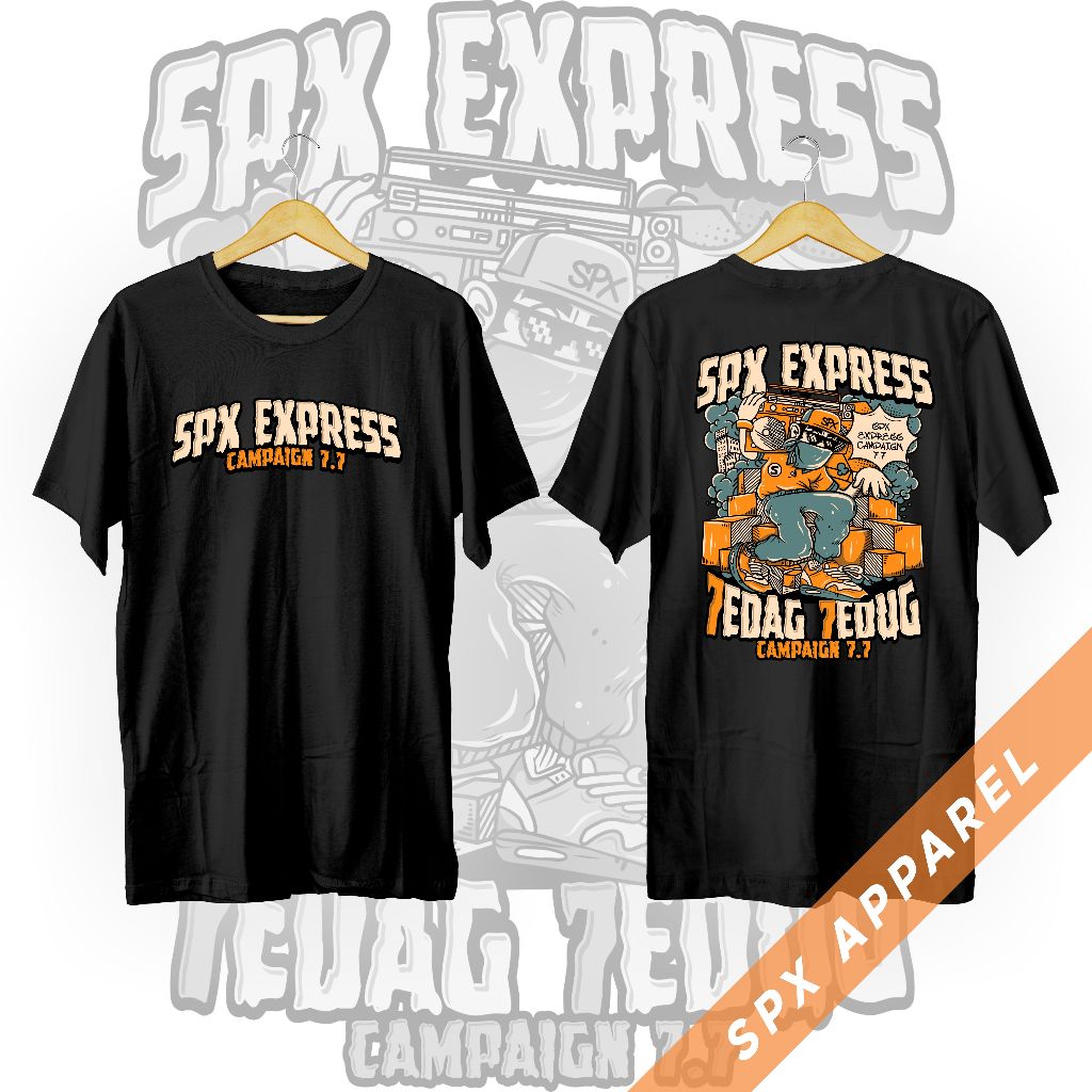 Jual Kaos Kurir SPX Express 7.7 | 7edag 7edug | Shopee Indonesia