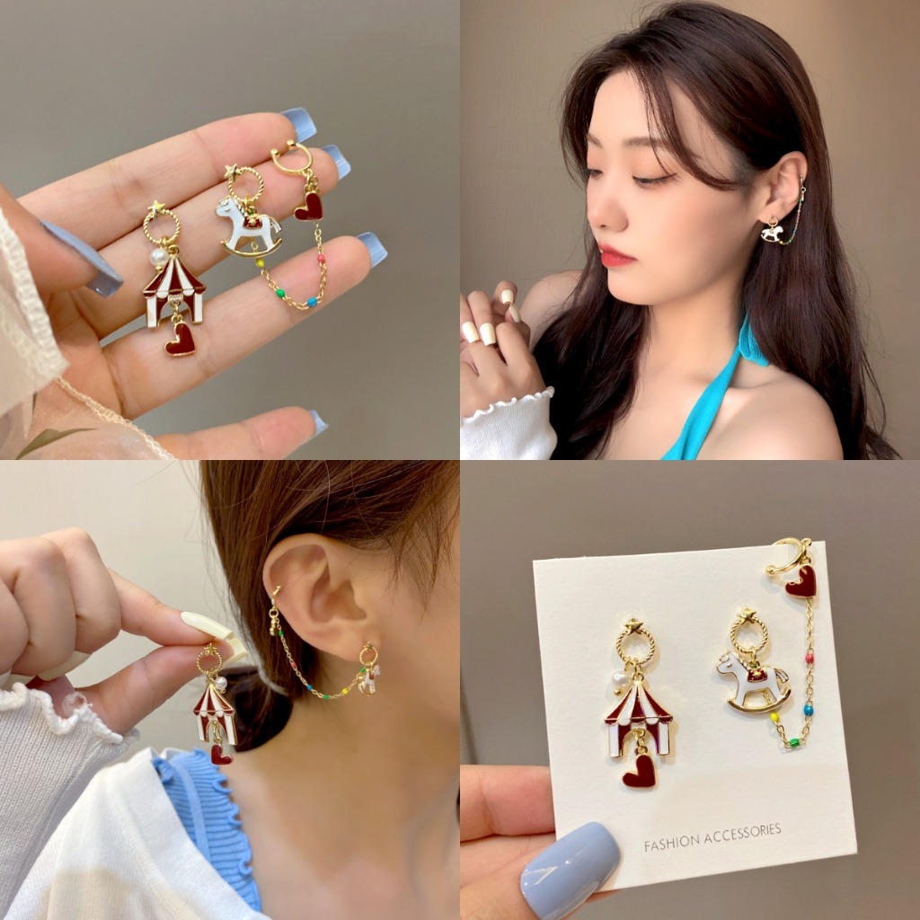 Jual Circus Unicorn Earring Anting lucu wanita ala korea | Autumnleaves ...
