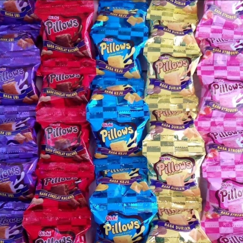 Jual OISHI Pillow Snack All varian Pack 20pcs | Shopee Indonesia