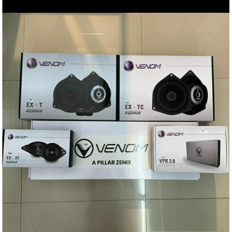 Jual Paket Audio Mobil Full Set SoundSystem VENOM PnP OEM Look INNOVA ZENIX Speaker Split 2-Way ...
