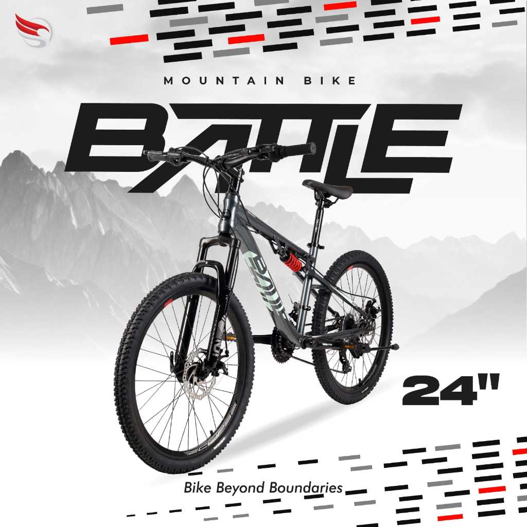 Jual Sepeda Gunung 24"/20 " ELEMENT BATTLE MTB FULL SUSPENSION - disc ...