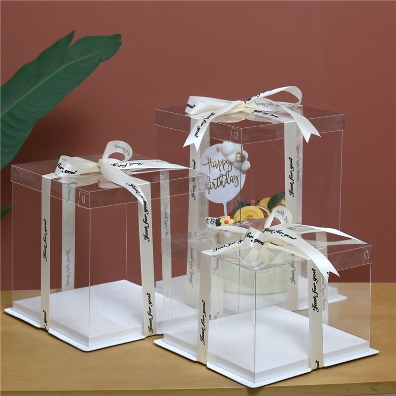 Jual cake box / kotak kue mika bening | Shopee Indonesia