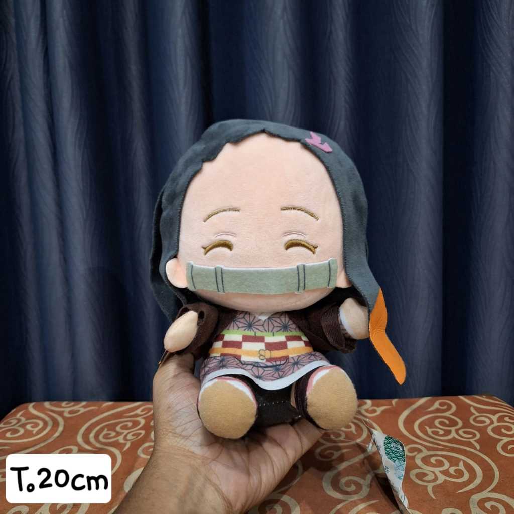 Jual Boneka Nezuko Adik Tanjiro Kamado Demon Slayer Kimetsu Duduk Tag ...