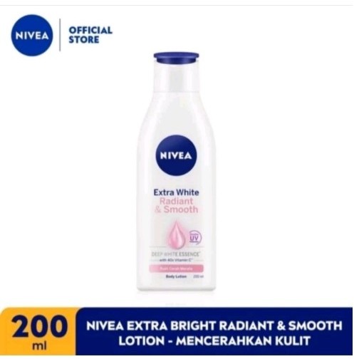 Jual NIVEA Body Lotion Extra Bright Radiant & Smooth UV Filter 190ml ...