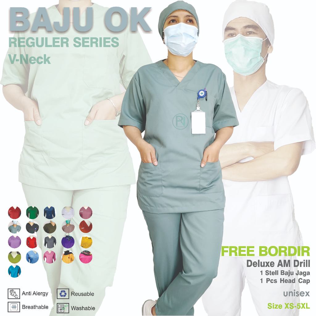 Jual Baju OK/Baju Jaga/Tangan Pendek/Doctor's Scrub/Nurse Scrubs ...