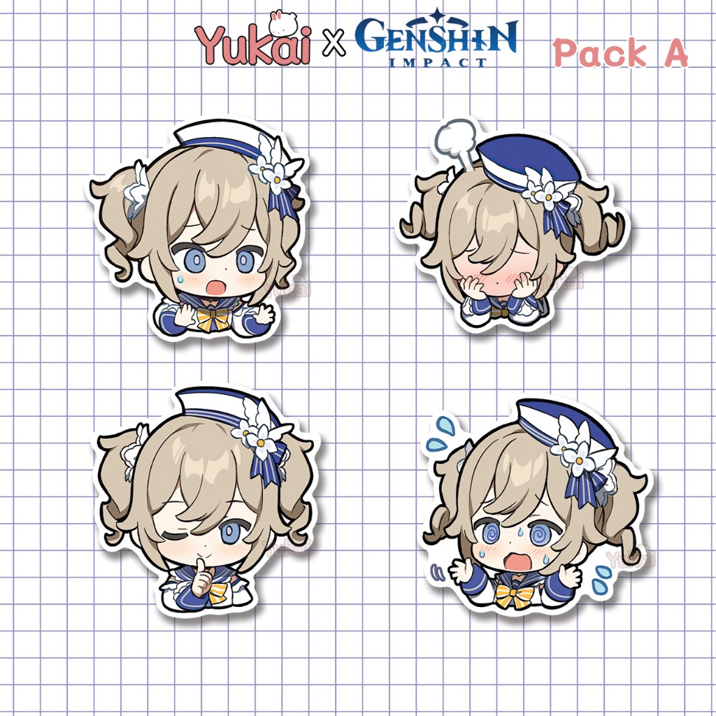 Jual Stiker Pack Barbara Genshin Impact Premium, Sticker Anime ...