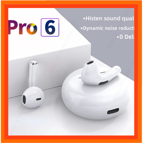 Jual Wak Jon Tws Pro 6 Headset Bluetooth Mini Portabel / Earphone ...