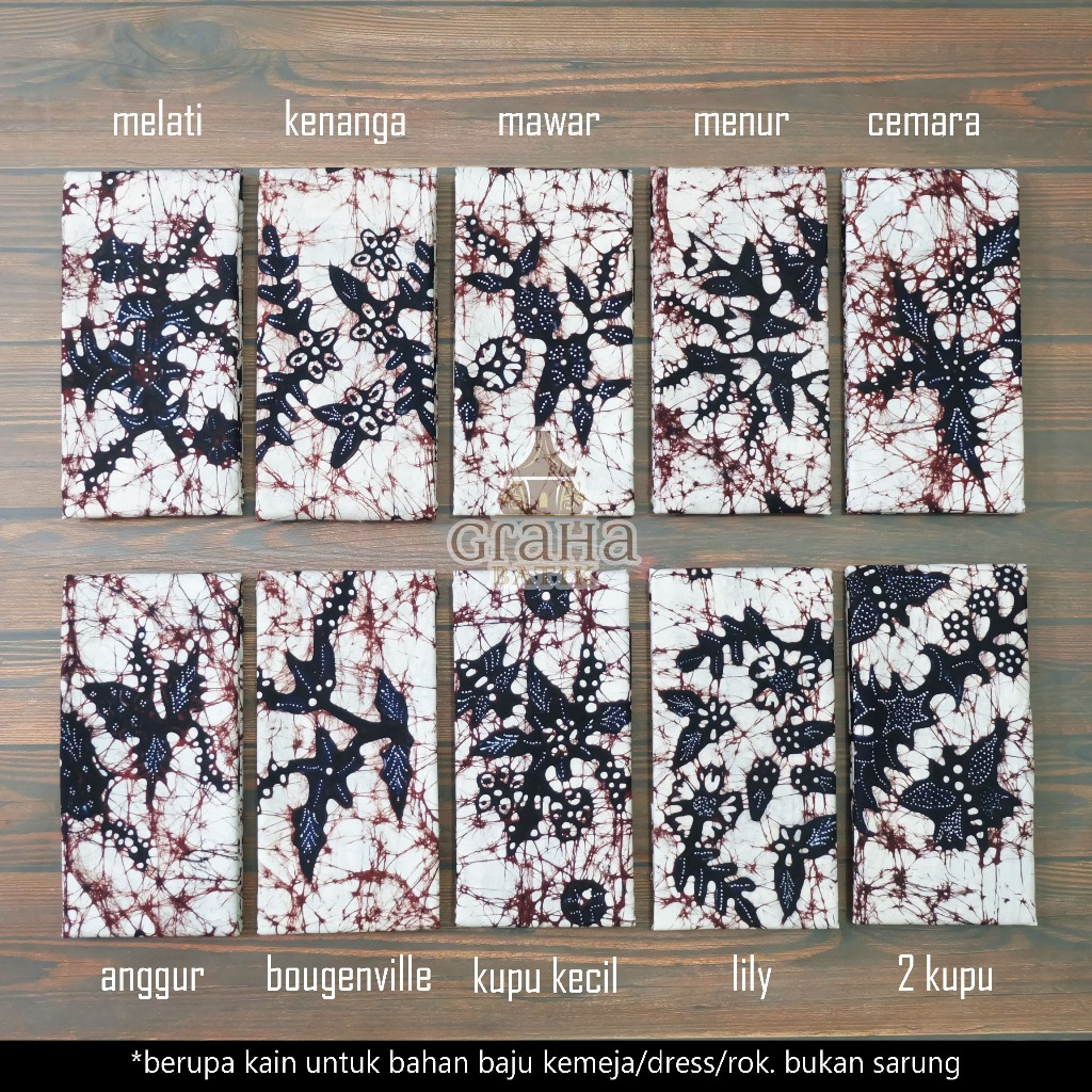 Jual KAIN BATIK TULIS BAKARAN ASLI PATI BAHAN KATUN PREMIUM PUTIH 1 ...