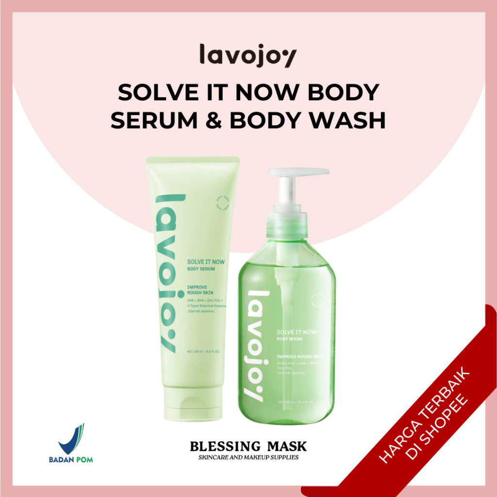 Jual LVJ lavojoy Solve It Now Body Serum 180mL | Body Wash 300mL ...