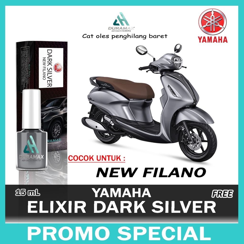 Jual CAT OLES PENGHILANG BARET MOTOR ELIXIR DARK SILVER YAMAHA ALL NEW ...