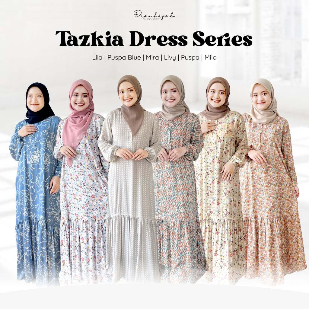 Jual Gamis Dewasa Homey Dress Tazkia Series By Dianhijab.id - Bahan ...