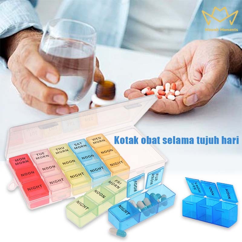 Jual kotak obat 7 hari Weekly Tablet Holder Weekly Tablet Holder kotak ...