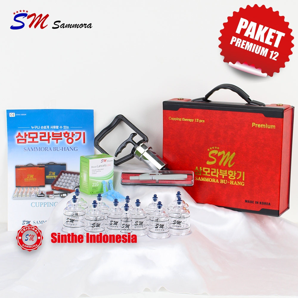 Jual Alat Bekam Set Pen Lancet Alat Kop Angin Set Paket Kop Korea Sammora Premium 12 pc + SM128 ...