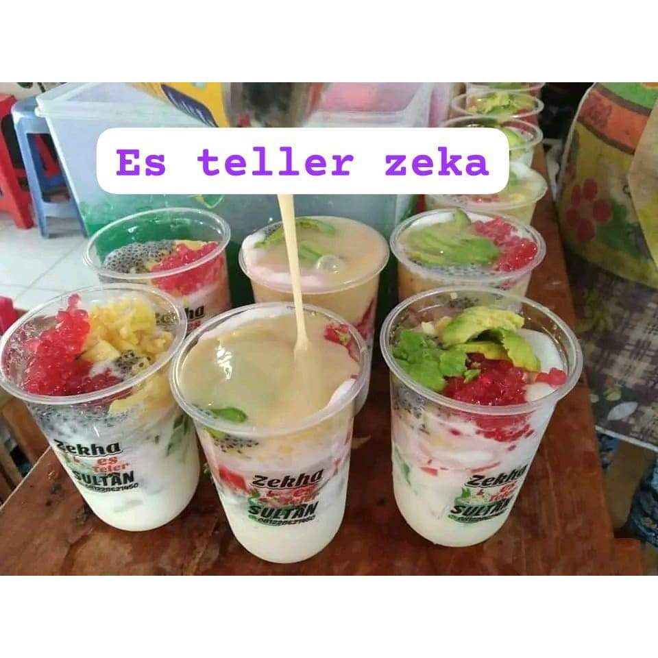 Jual ES TELLER ZEKHA ES TELER SULTAN MANIS ISI ALPUKAT NANGKA JELLY ...