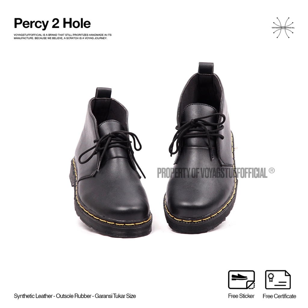 Jual Voyagstuffofficial - Percy Boots 2Hole Black Pria | Shopee Indonesia