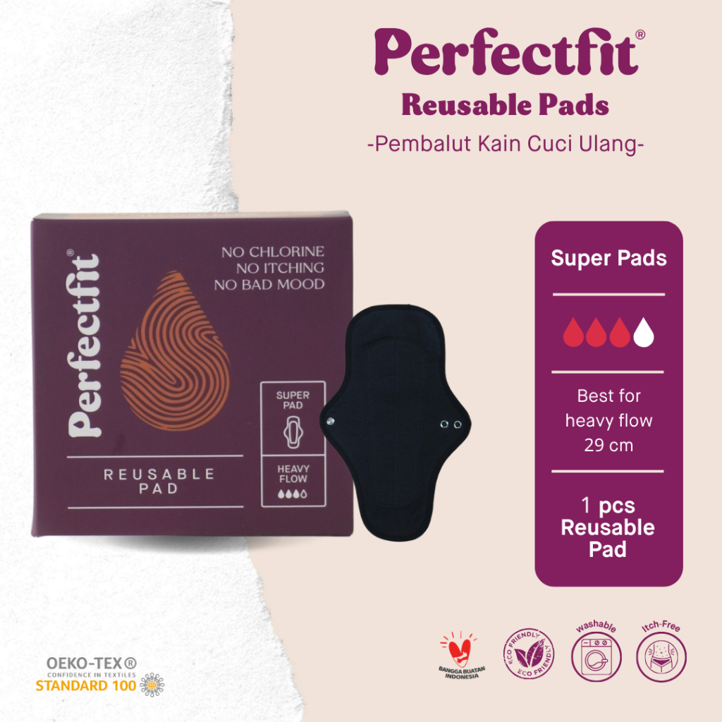Jual PERFECT FIT Pembalut Kain Cuci Ulang - Super Menstrual Pad ...