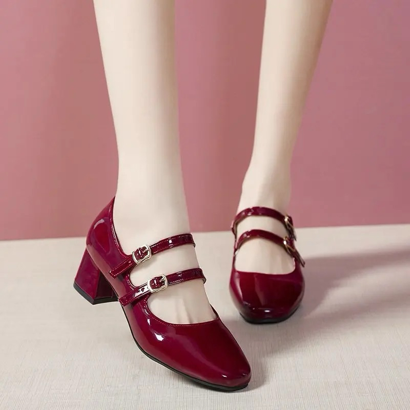 Jual adk shoes MONDY sepatu marry jane wanita 3cm populer | Shopee ...