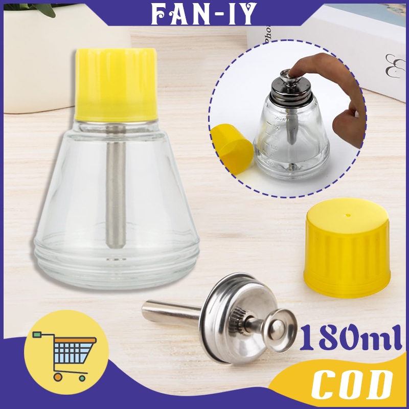 Jual 180ML Alcohol Bottle Inti Tembaga Dengan Skala Botol / Thinner Kaca / Tempat Cairan ...