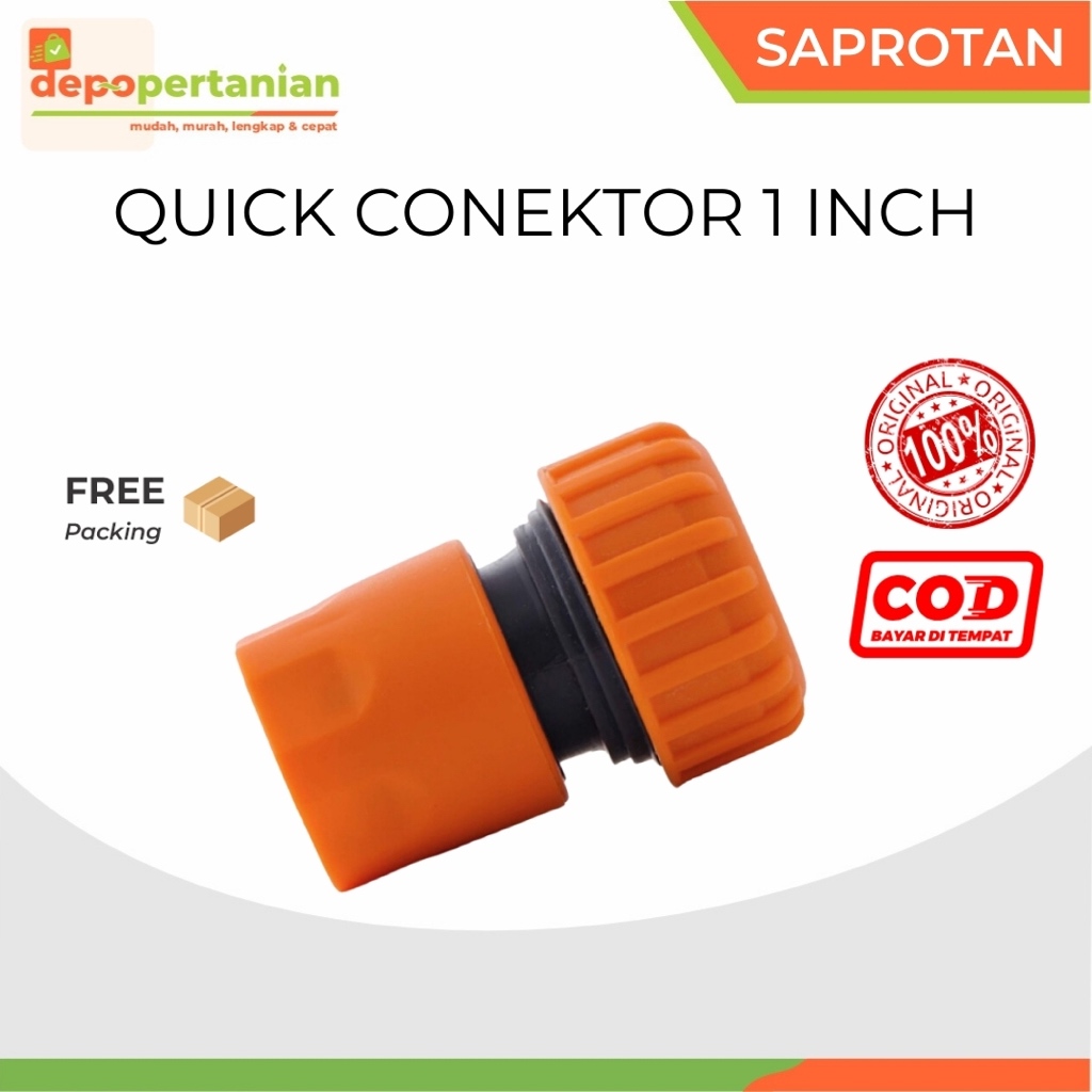 Jual Quick Connector Selang 1 Inch Sambungan Konektor Kran Air | Shopee ...