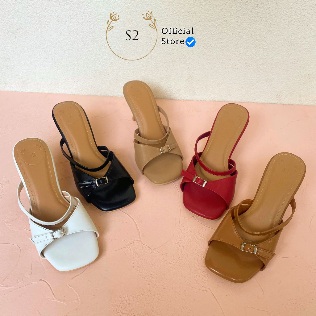 Jual S2 Tipsy heels wanita hak tinggi hak 6cm | Shopee Indonesia