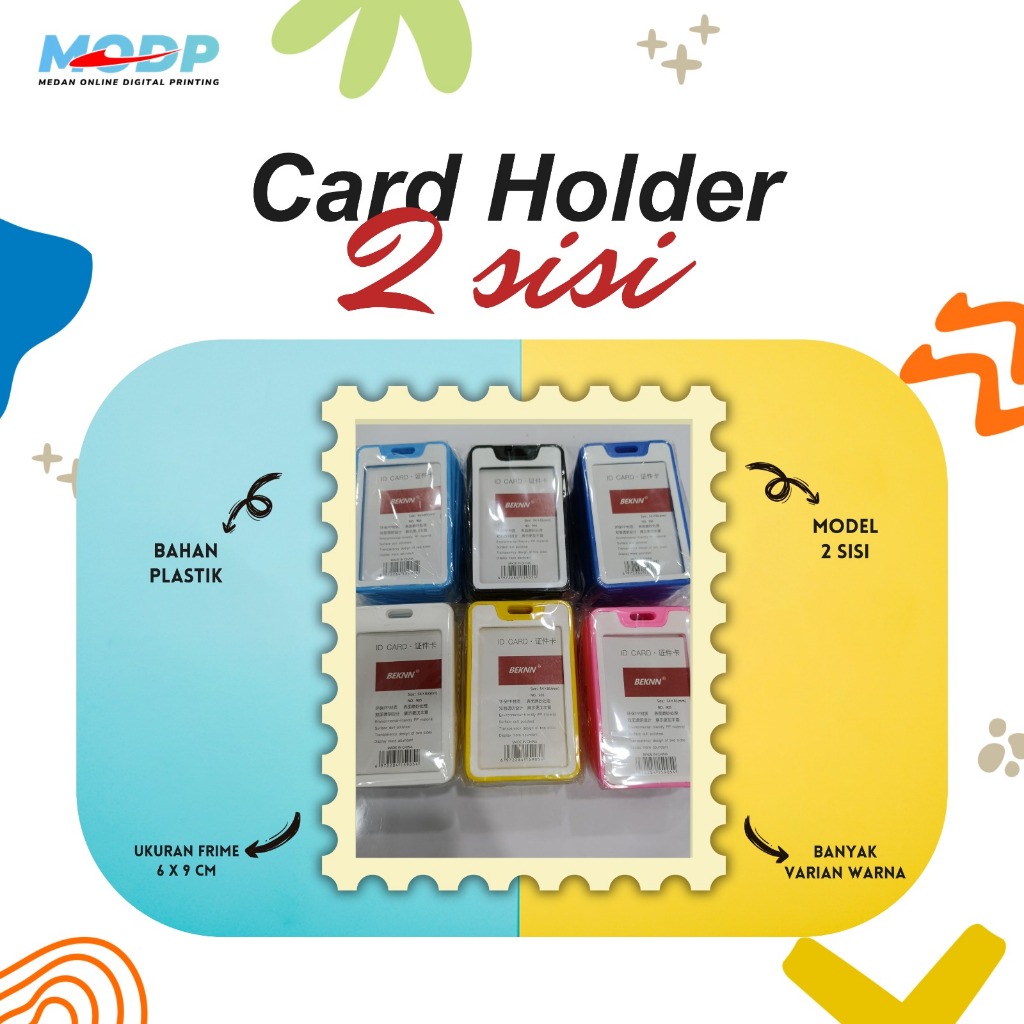 Jual Casing Kartu Nama - Name Tag Panitia 2 Sisi Ada Tali Gantung - Id ...