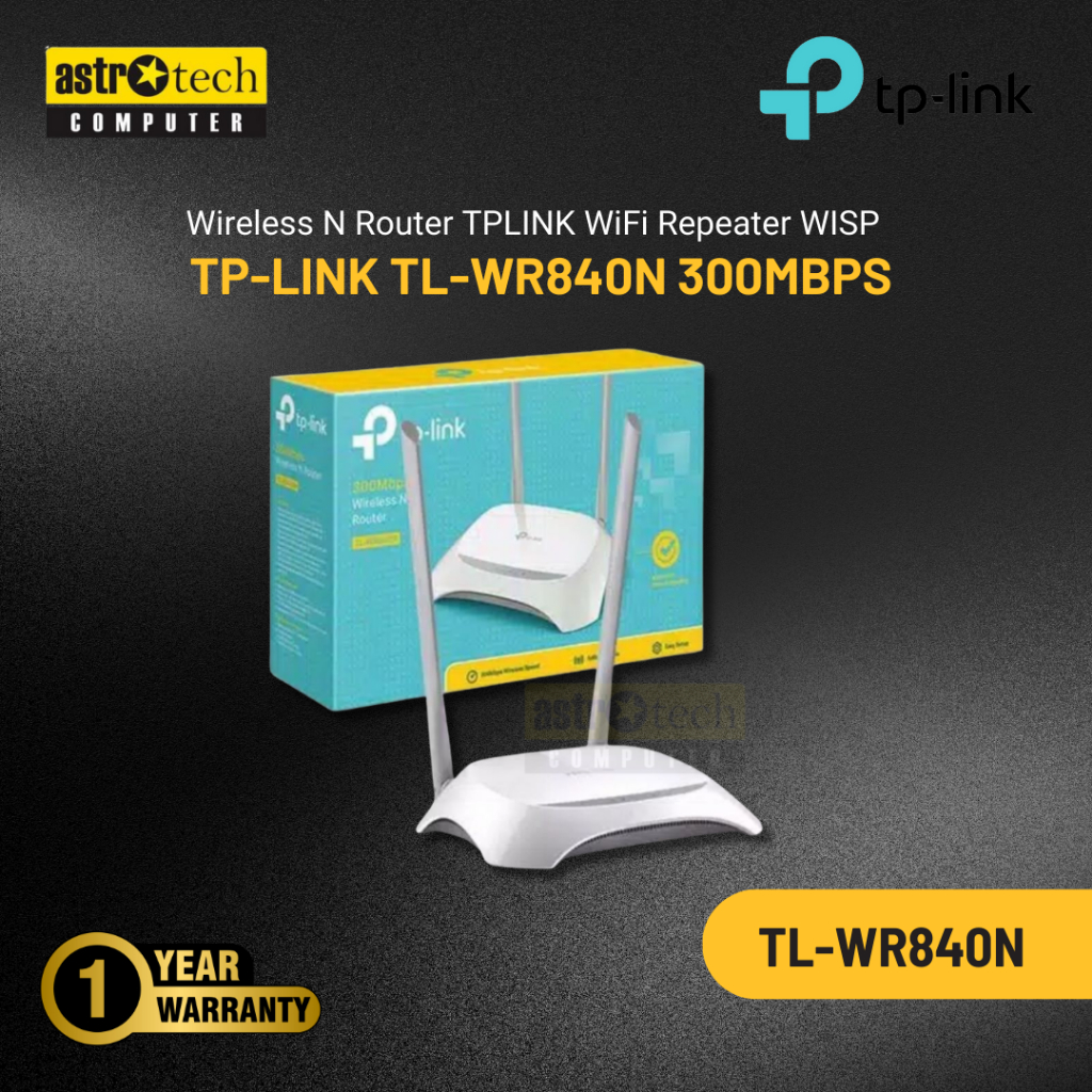 Jual TP-LINK TL-WR840N 300Mbps Wireless N Router TPLINK WiFi Repeater ...