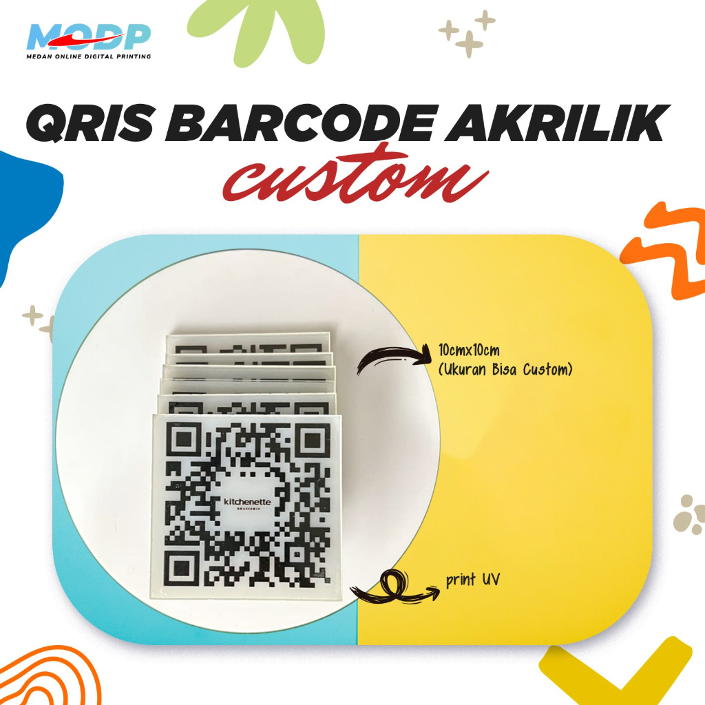 Jual Papan Barcode - Barcode QR Code - Qris Barcode Akrilik Custom ...