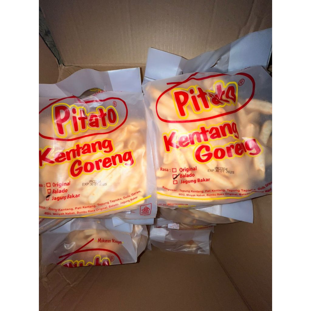 Jual (KARTON) Pitato Kentang Goreng/Camilan/Jajan | Shopee Indonesia