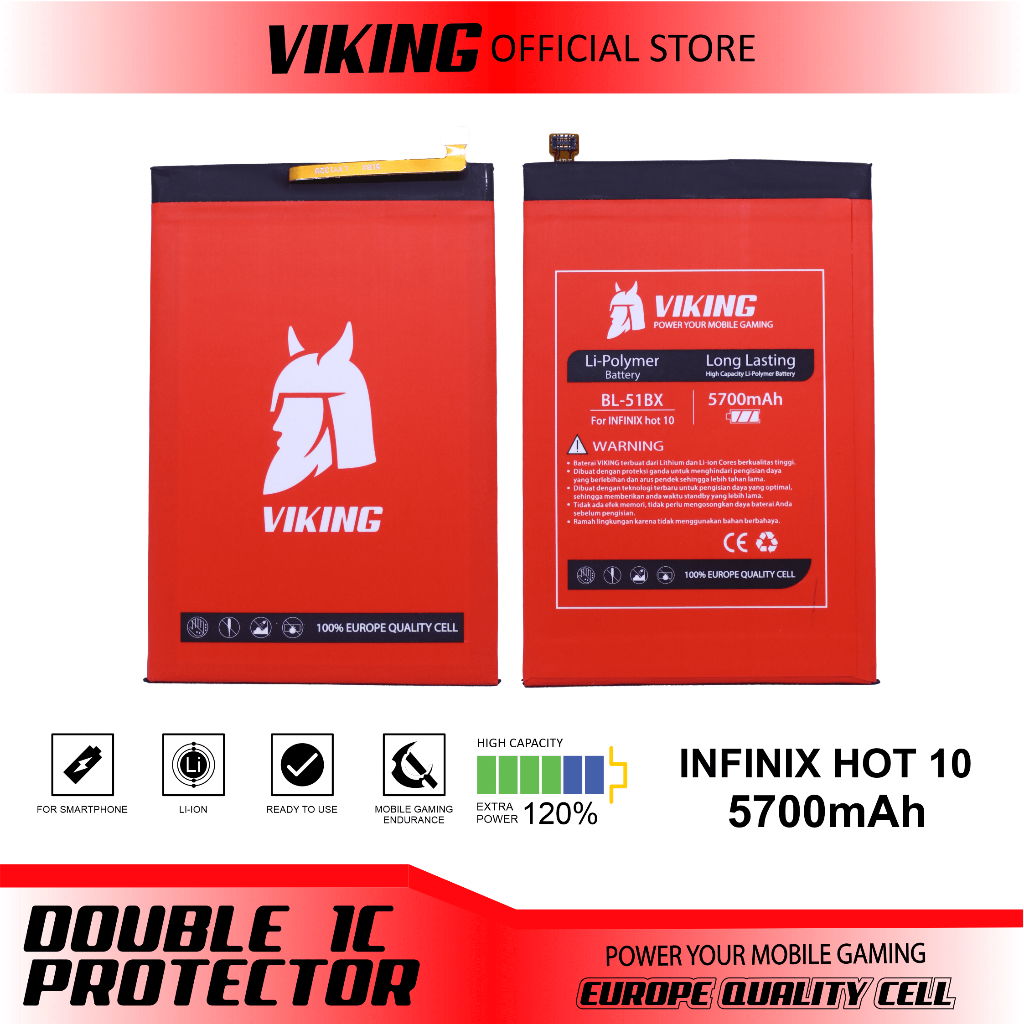 Jual VIKING Baterai Infinix Hot 10 X682 - Hot 11 X662 - Note 8 X692 BL ...