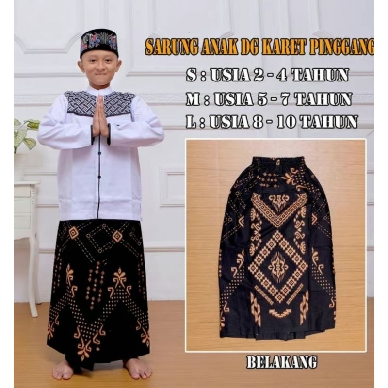 Jual Sarung Anak Instan Motiv Terbaru Untuk Usia 2-10 Sarung Batik anak ...